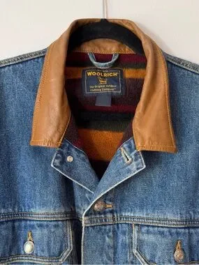 Woolrich | Jackets & Coats | Vtg Woolrich Blanket Lined Denim Jacket ...